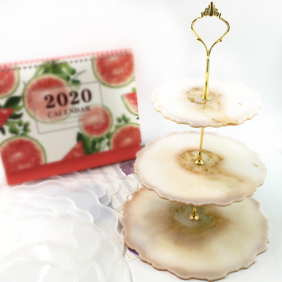 Three Layer Fruit Tray Mold,table Mat Silicone Mould Resin Epoxy Mold ...