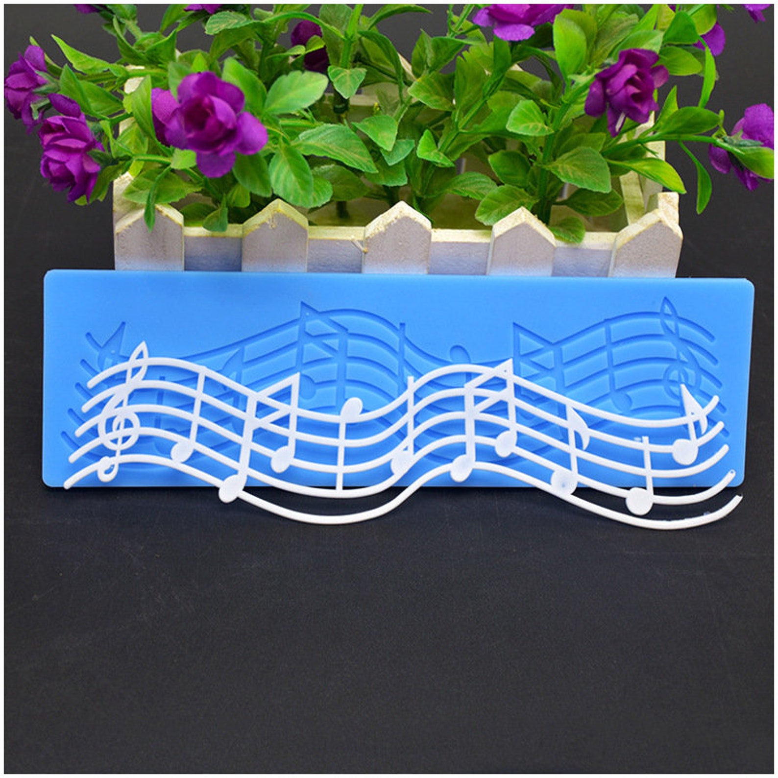 Musical Note Silicone Mold Music Sheet Mold Music Fondant Cake Border ...