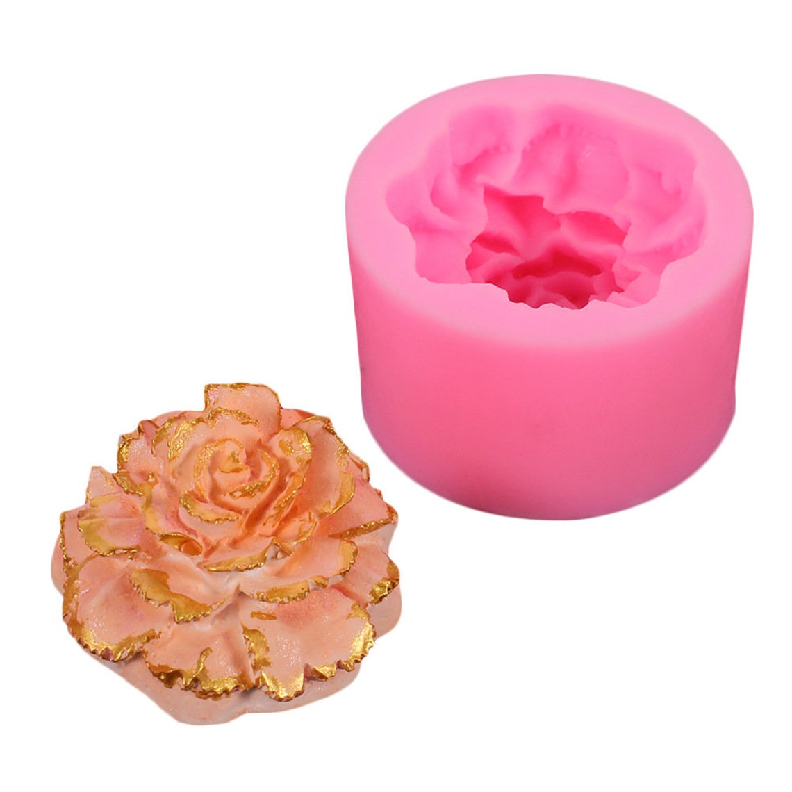 3D Peony Flower Resin Mold Rose Resin Mold Flower Silicone - Etsy