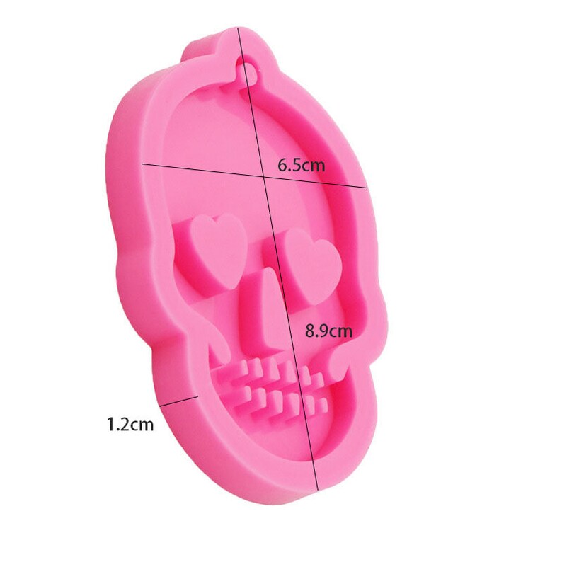 Skull Pendant Resin Mold Skull Silicone Mold Skeleton Zombie - Etsy