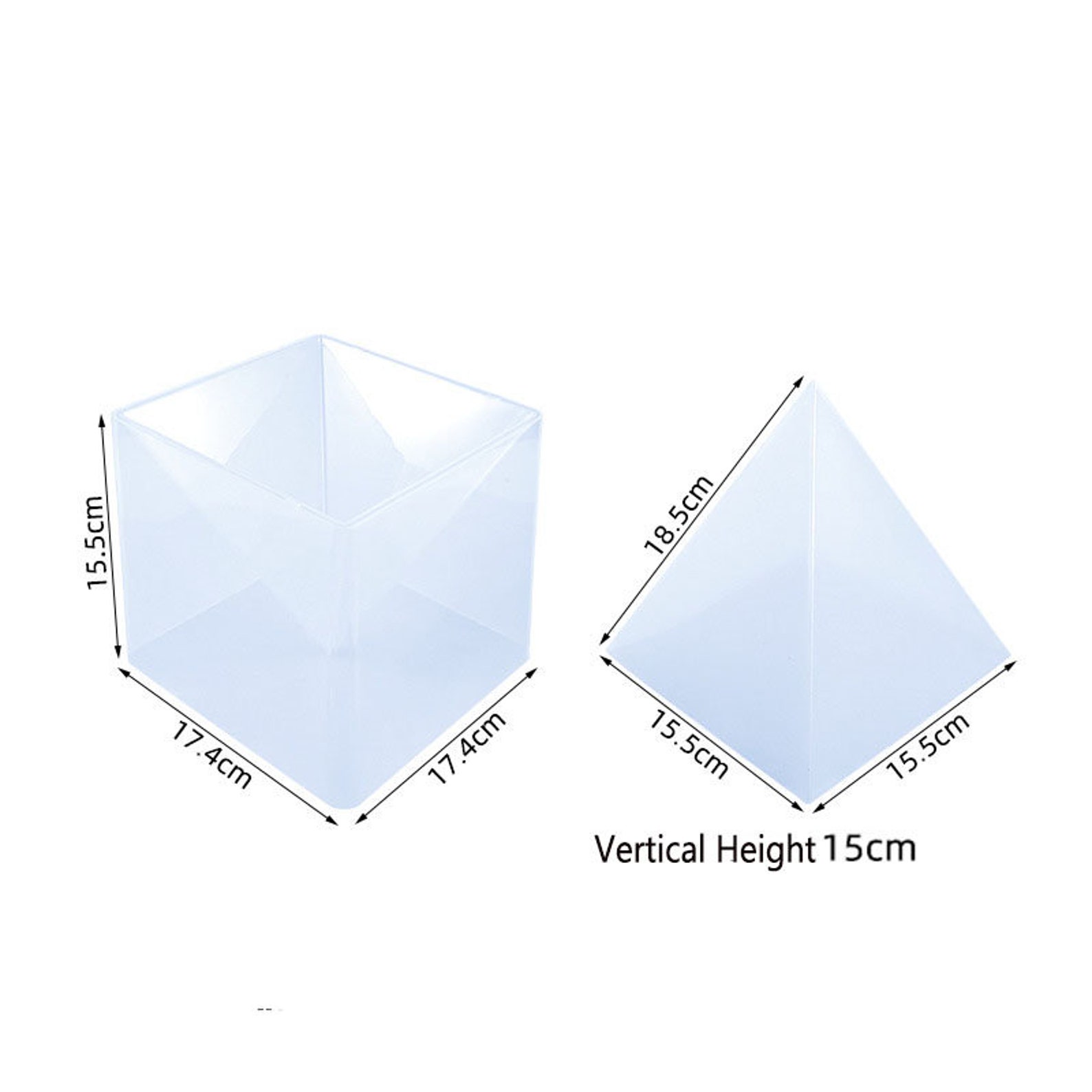 Large Crystal Pyramid Silicone Mold,geometry Resin Mold Pyramid Epoxy ...