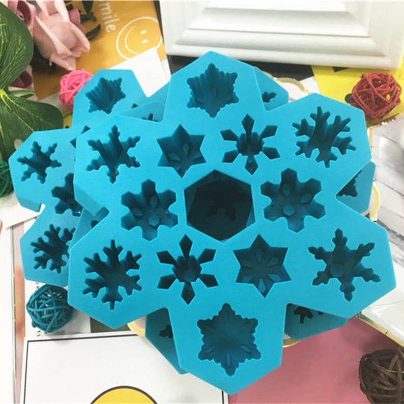 Christmas Snowflake Ice Cube Silicone Mold for - Etsy
