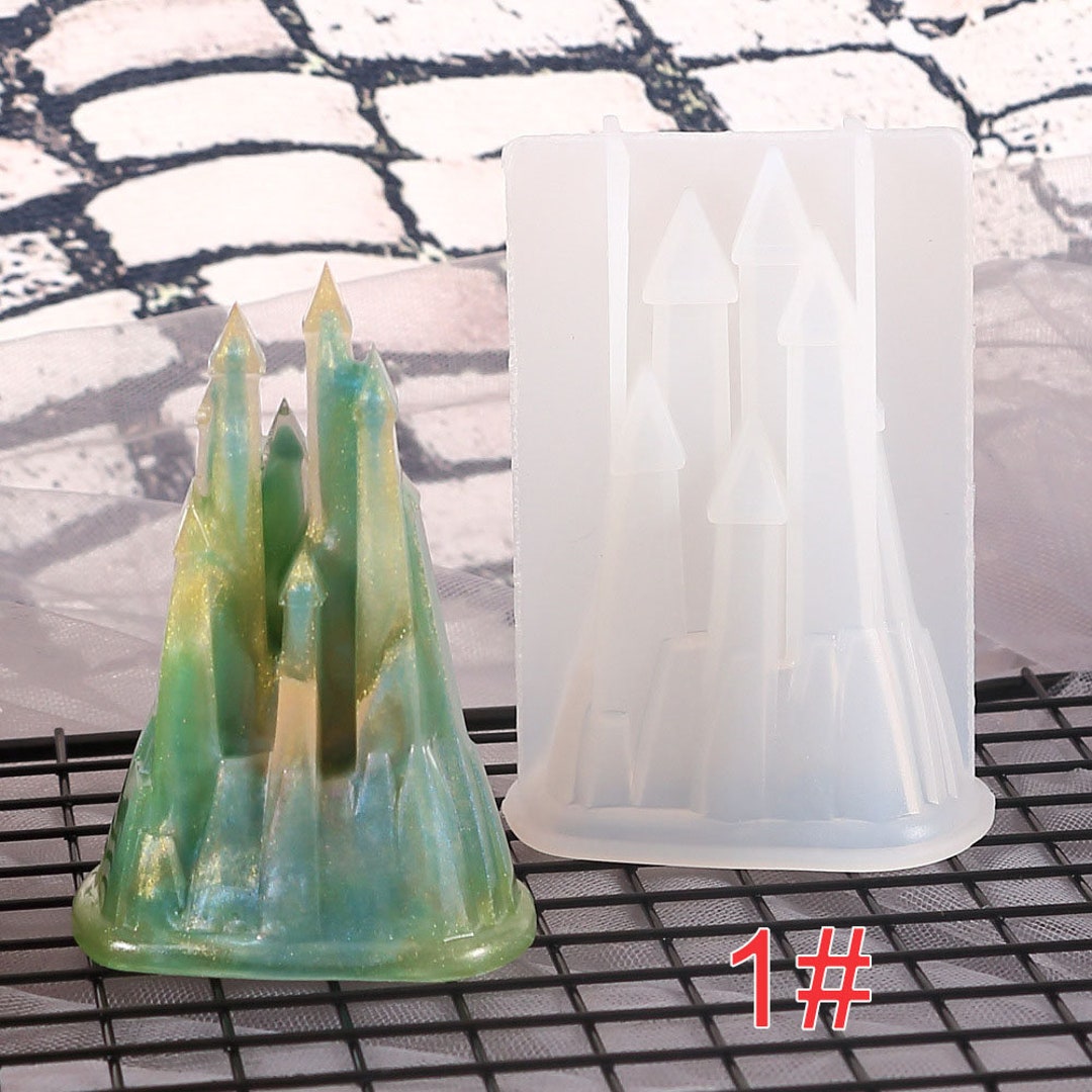 Princess Castle Resin Mold 3D Castle Silicone Mold Epoxy Resin Mould ...