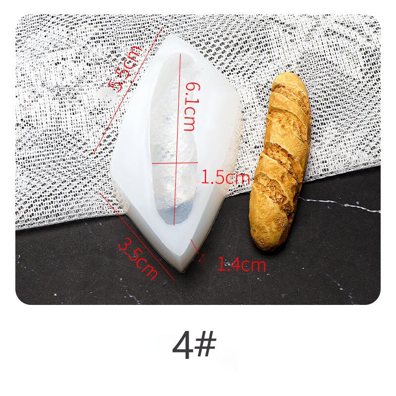 Realistic Mini Bread Mold Hot Dog Silicone Mold Kawaii Fake Food Mold ...