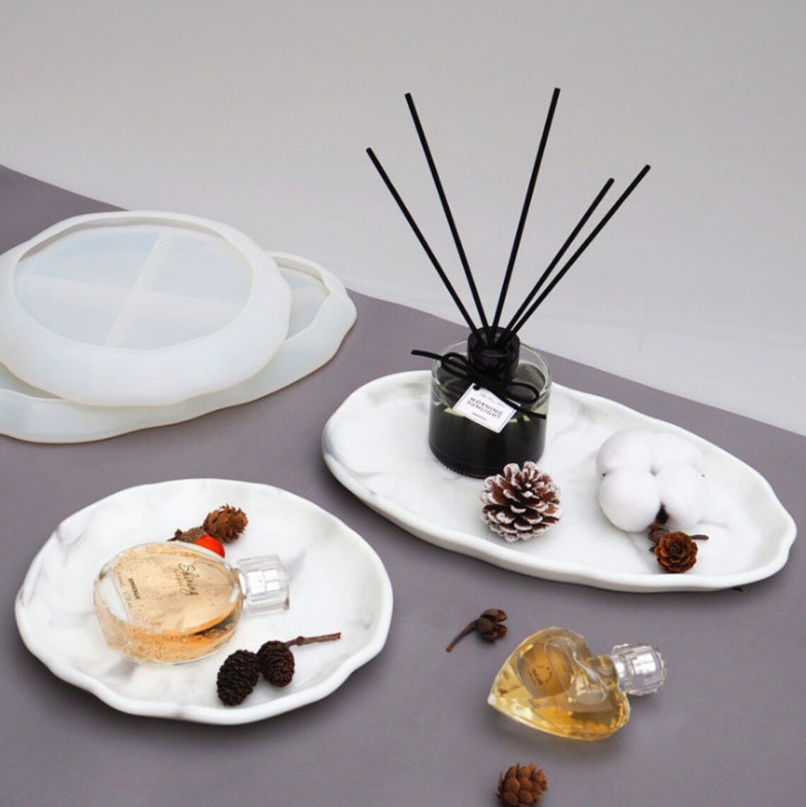 Large Dishes Silicone Mold Round Tray Mold Oval Plate Mold - Etsy