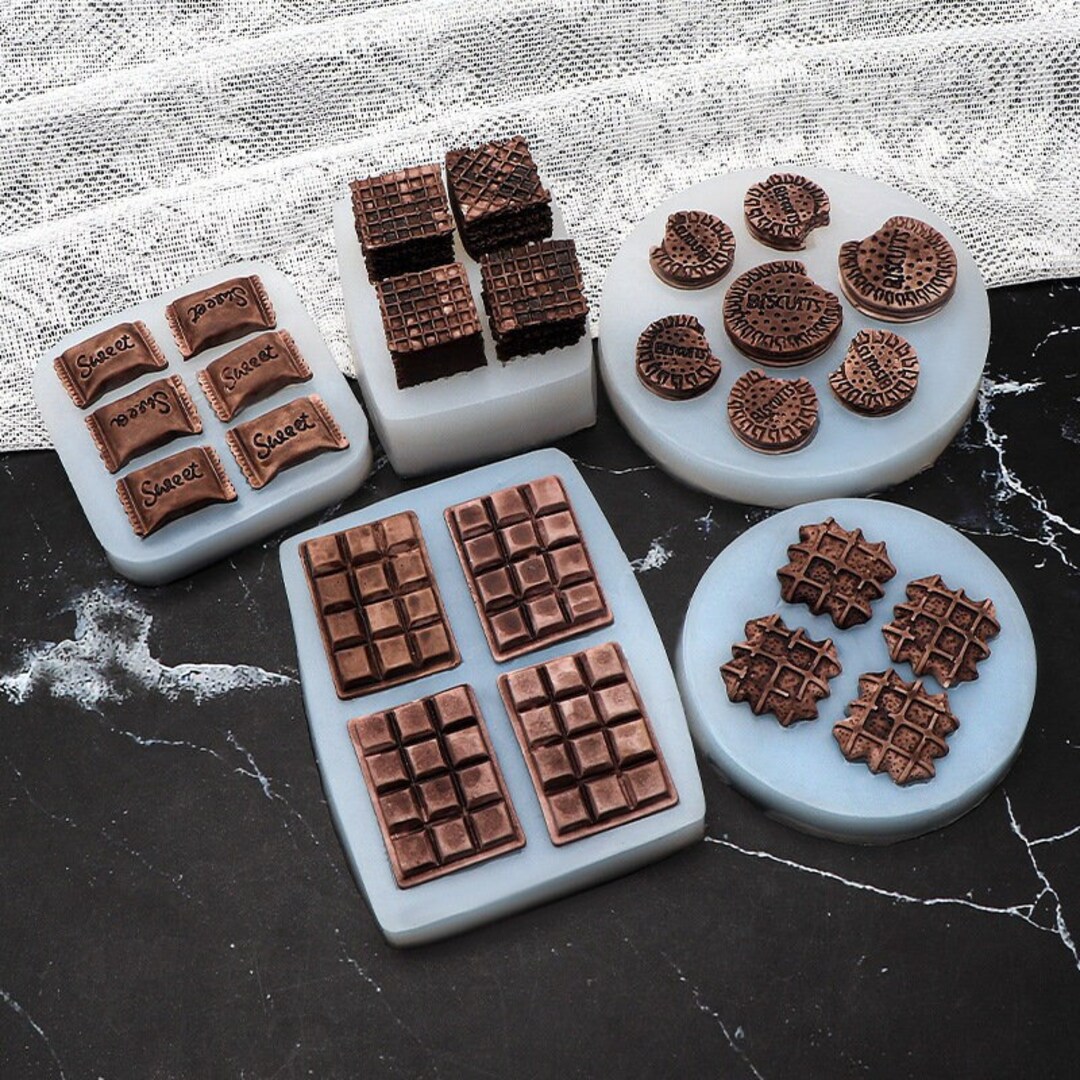 Cracker Biscuits Silicone Mold Kawaii Waffle Mold Mini Cookie Mold for ...