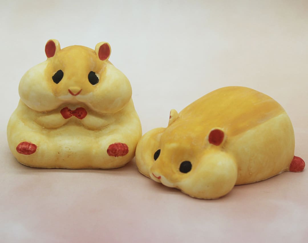 3D Hamster Silicone Mold Kawaii Animal Mold Soap Candle Making Resin ...