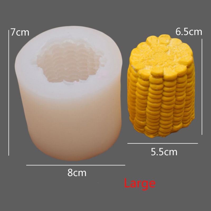 3D Corn Silicone Mold Life Size Vegetable Silicone Mold Wax - Etsy