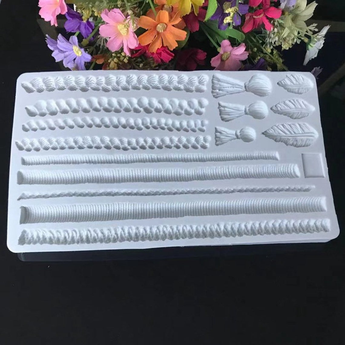 Weave Border Silicone Mold Braid Texture Strap Knit Mold for - Etsy