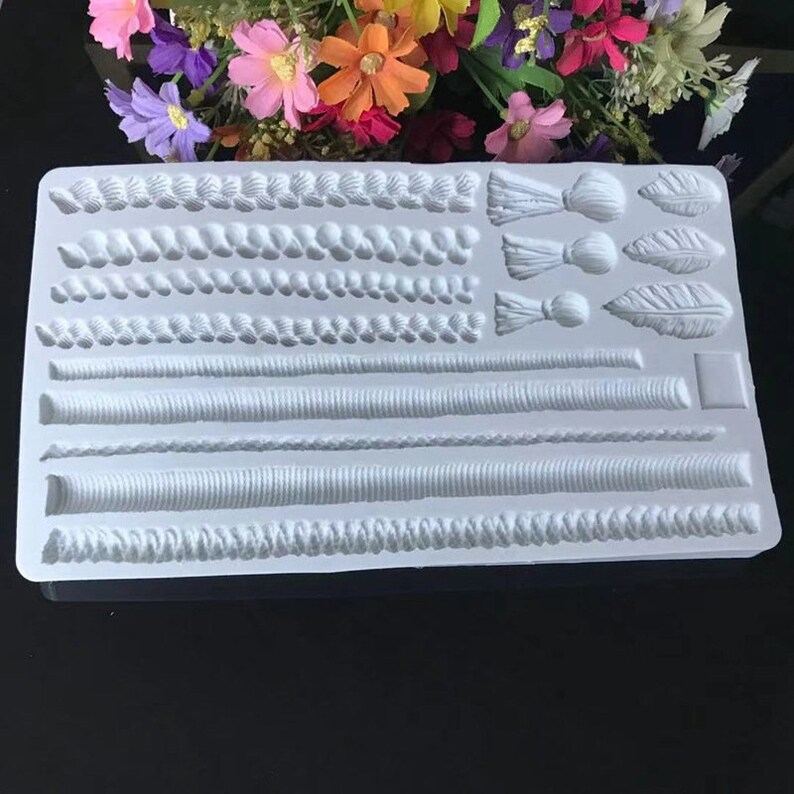 Weave Border Silicone Mold Braid Texture Strap Knit Mold for - Etsy