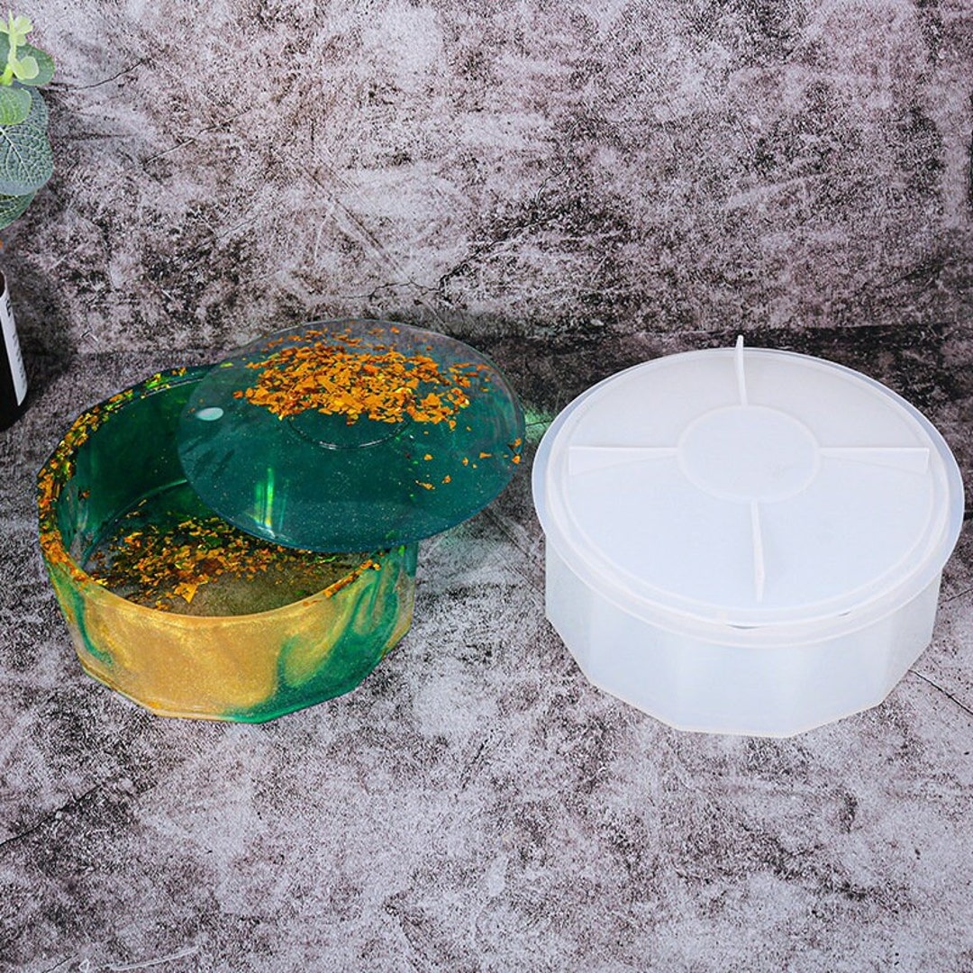 Large Storage Box Mold With Lid Trinket Box Epoxy Silicone Jar Casting ...