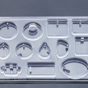 Gemstone Silicone Mold Diamond Silicone Mold Flat Black Cabochon ...