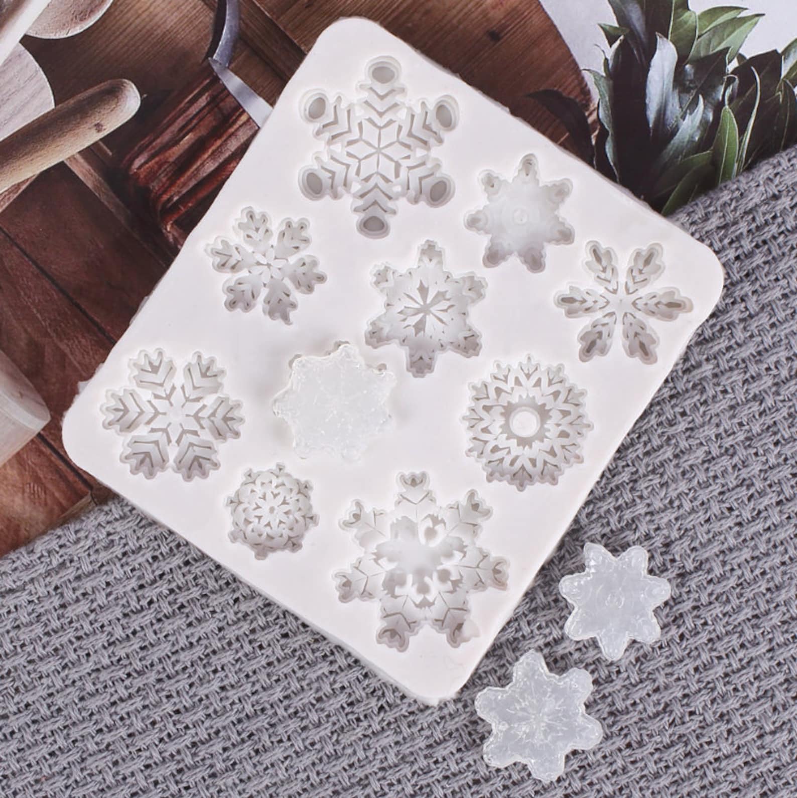 Various Snowflakes Resin Mold Craft Snow Silicone Mold - Etsy