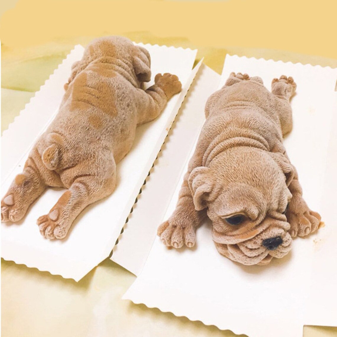 3D Bulldog Silicone Mold, Mousse Cake Mold,dog Resin Mold, Puppy Mold ...