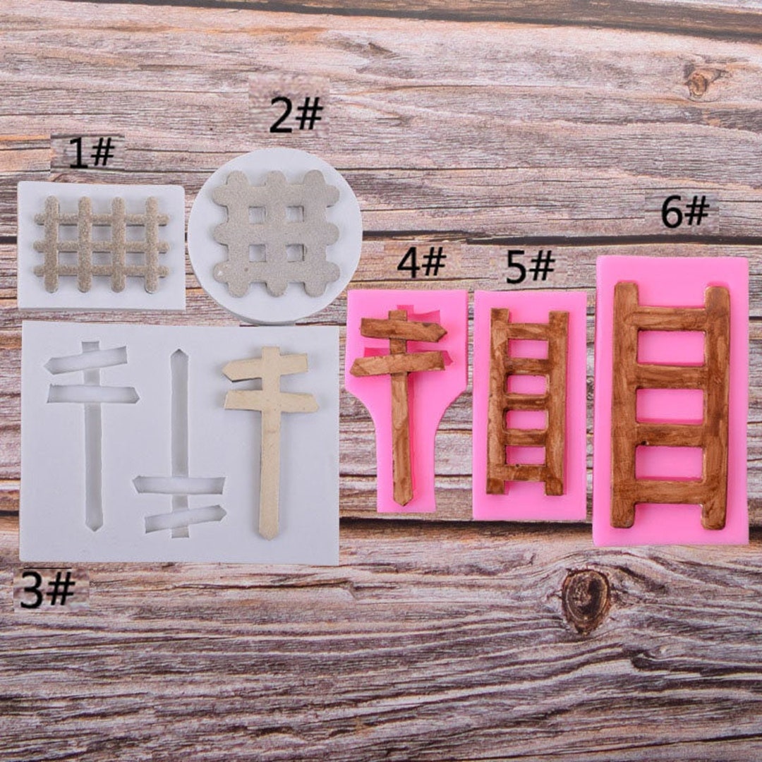 DIY Fence Silicone Mold Ladder Resin Mold Gardening Mold,signpost Mold ...