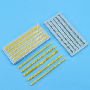 Weave Border Silicone Mold Braid Texture Rope Knit Mold for Fondant ...