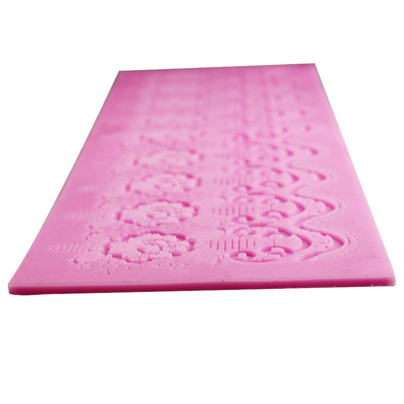 Flower Lace Silicone Mold Textured Lace Mat Fondant Cake Silicone Mold ...