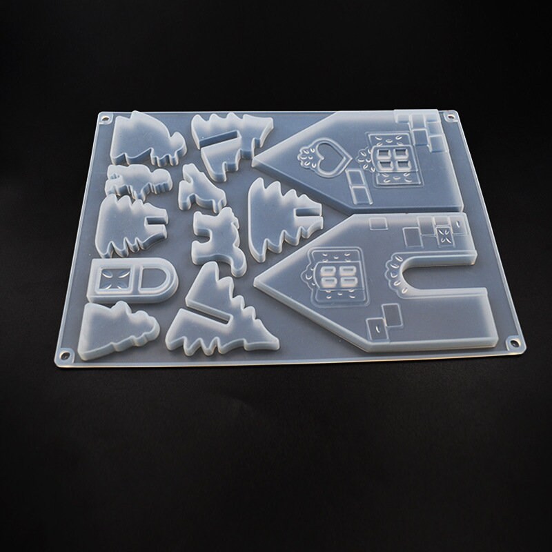 DIY Cabin Resin Mold 3D House Silicone Mold Handmade Epoxy | Etsy