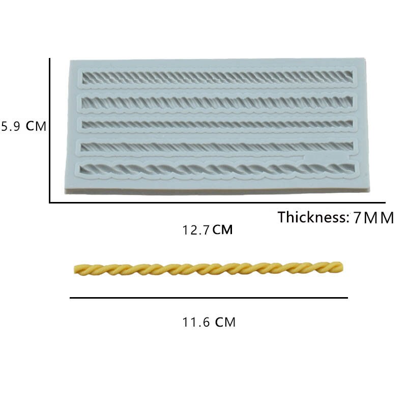 Weave Border Silicone Mold Braid Texture Rope Knit Mold for - Etsy