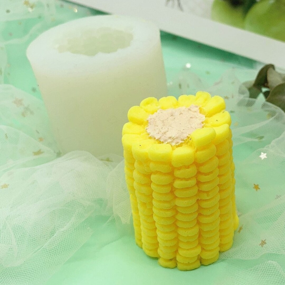 3D Corn Silicone Mold Life Size Vegetable Silicone Mold Wax Melt Mold ...