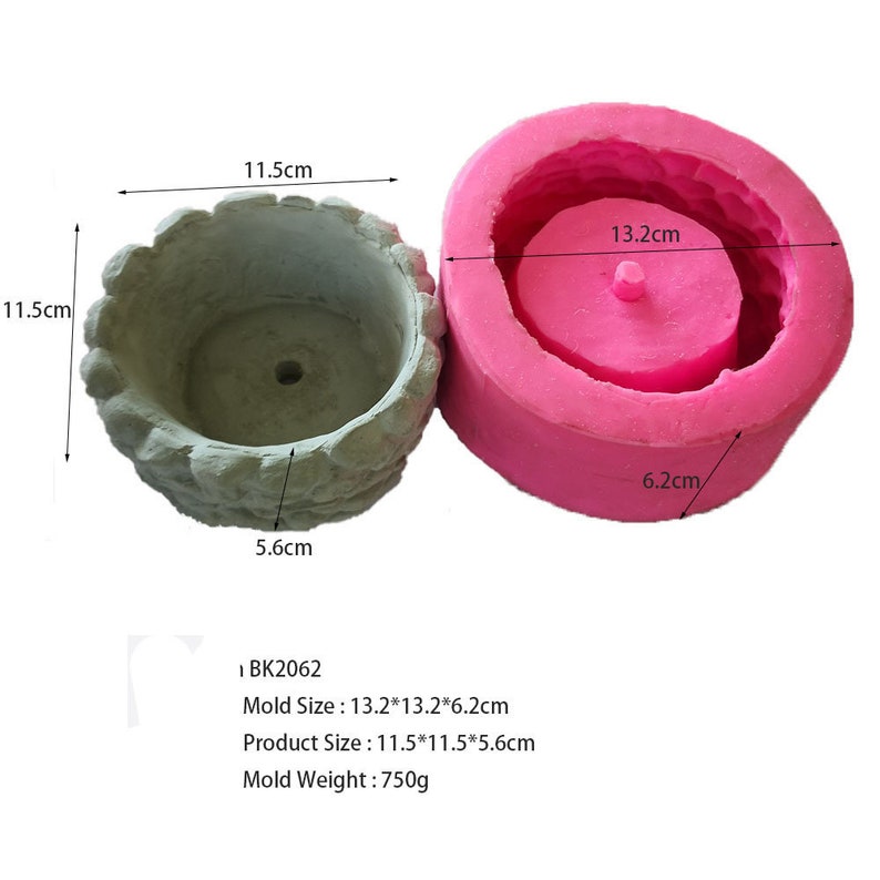 3D Tree Stump Candlestick Mold Plants Pot Mold Concrete | Etsy