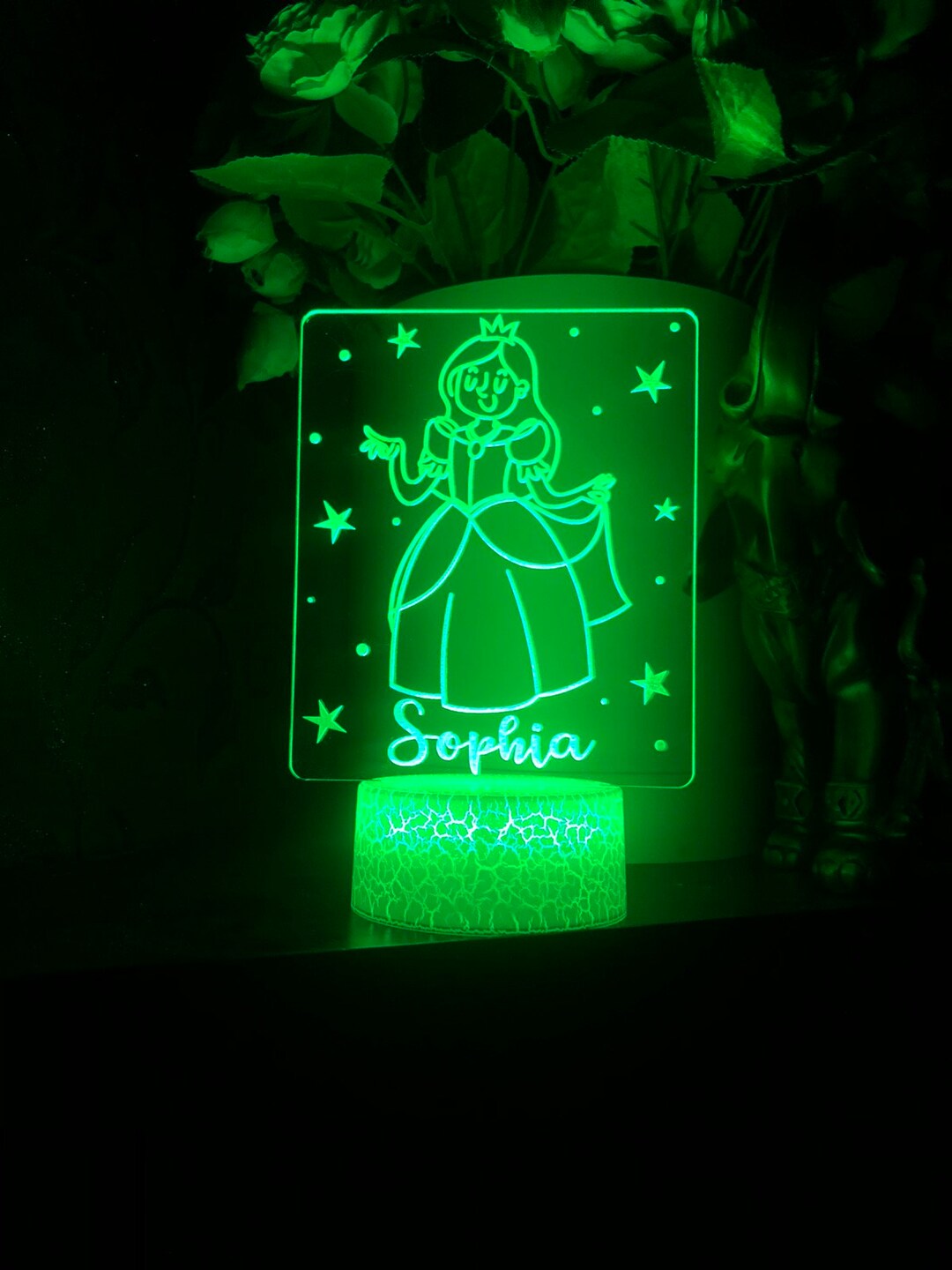 Princess Night Light, Princess Led Light, Girls Room Decor, Kid's ...