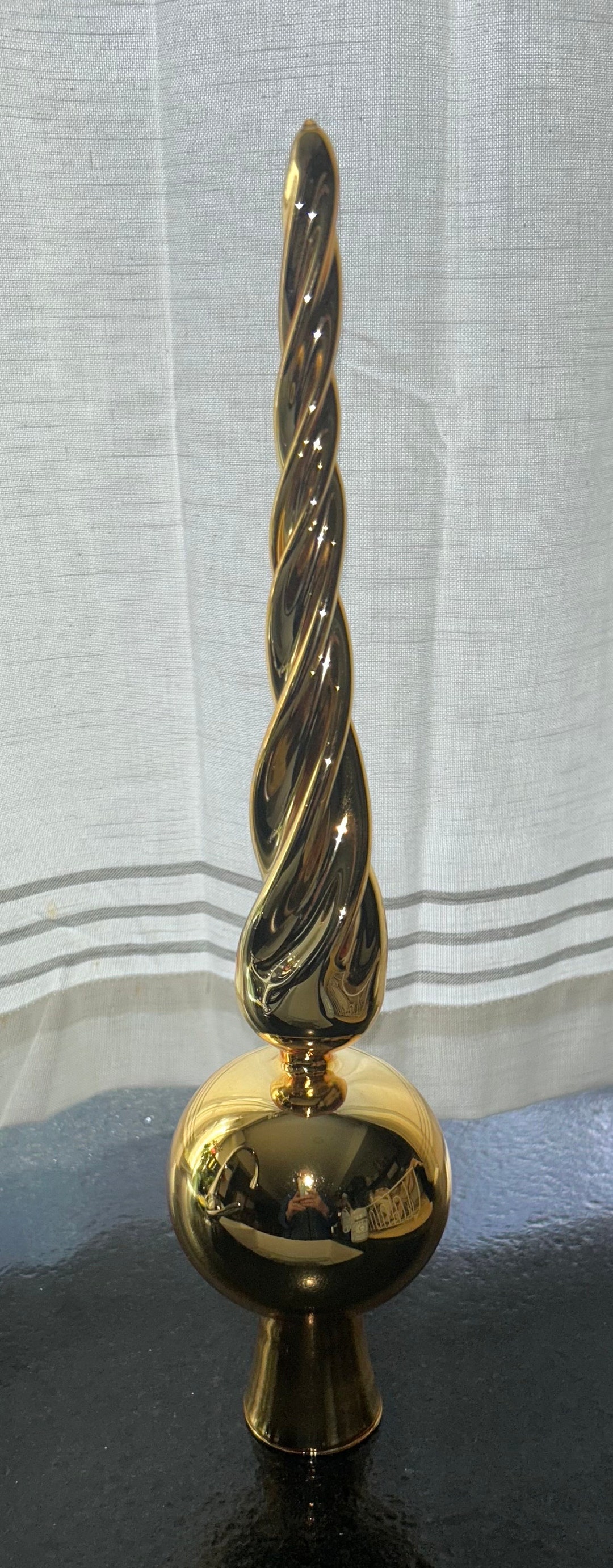 Tree Topper Blown Glass Spire Gold Colored. Beautiful - Etsy