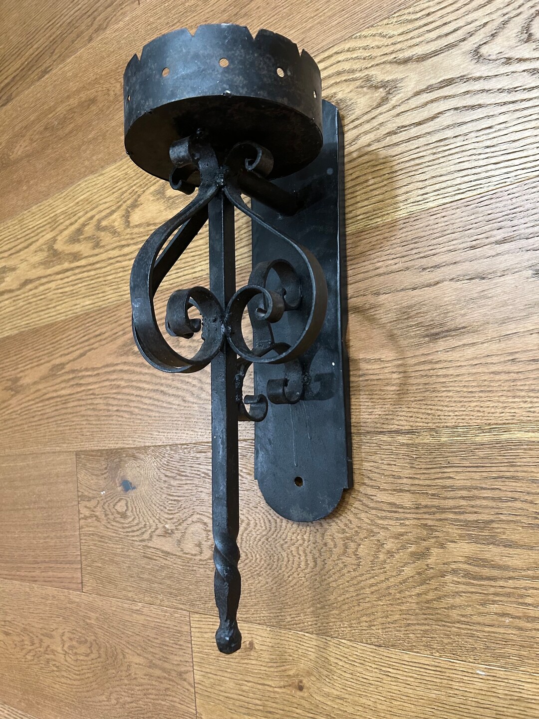 Antique Black Iron/metal Gothic Heavy Sconce for Candlelightdont Expect ...