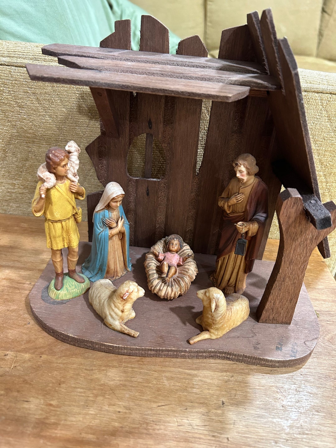Pretty Old Nativity/creche/manger/stable Scene of Christ - Etsy