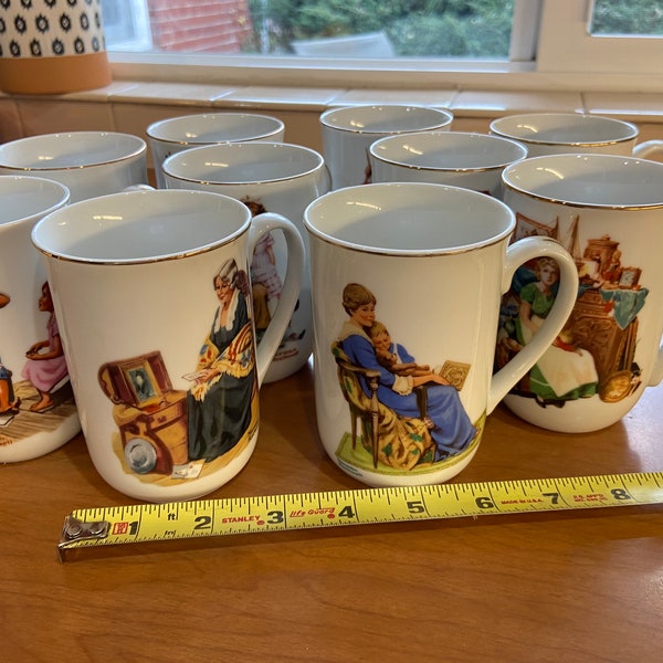 Norman Rockwell Cup - Etsy