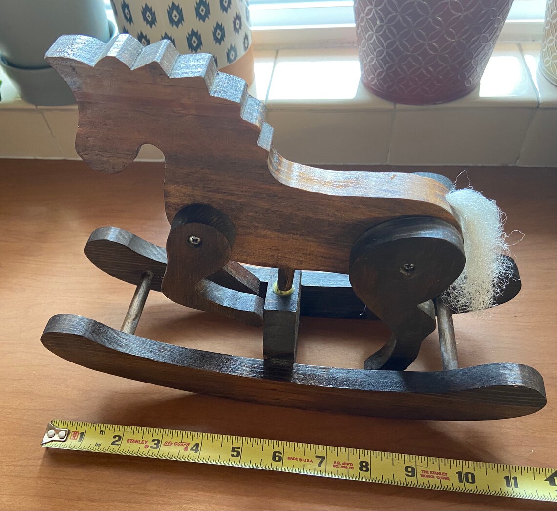 Handmade rocking galloping wooden horse. Great gift | Etsy