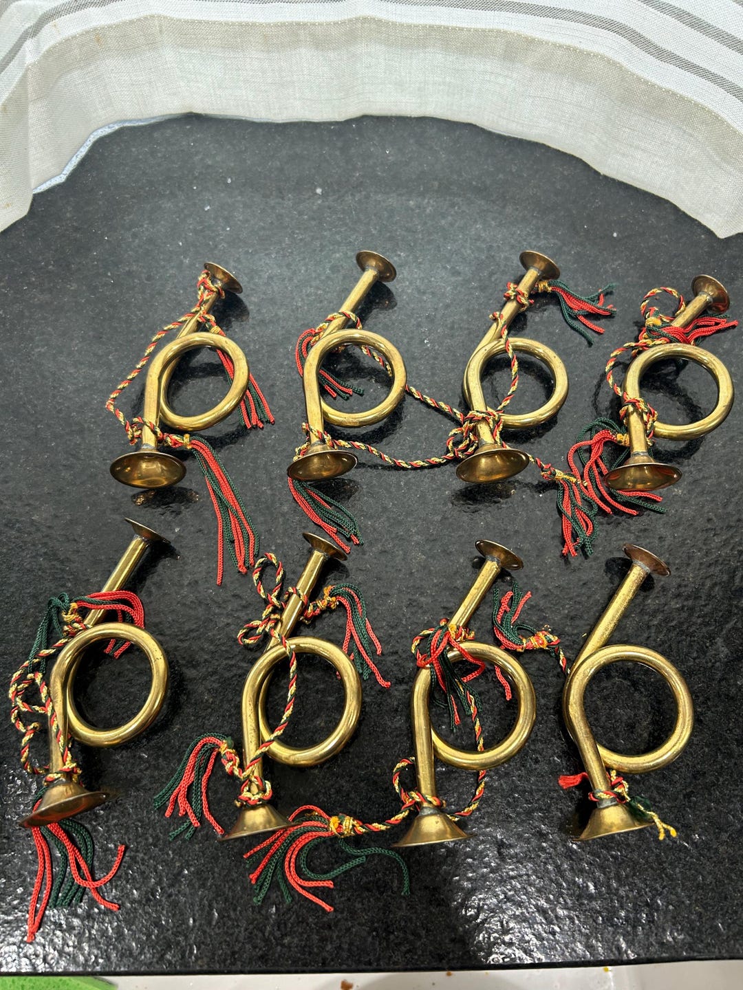 Brass Fox Hunting Bugle Horns ,christmas Tree Ornament Horns With Nice ...