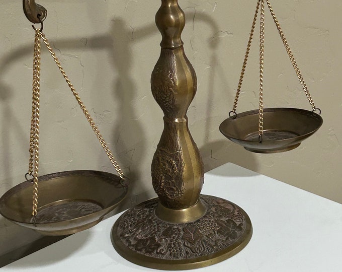 Law Justice Scales Brass MCM for the Law Office Dining Table as ...