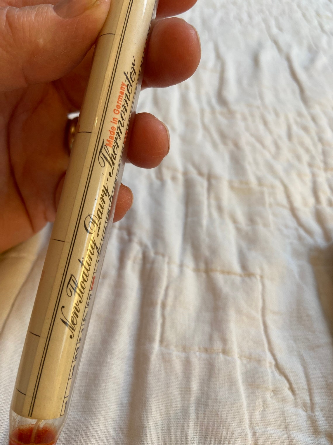 Rare Old Floating Glass Dairy Thermometer Made in Germany With | Etsy