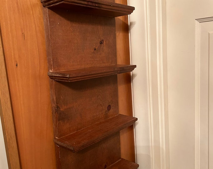 Vintage Display Shelf /pretty Wooden Tiered Elf Shelf With Four Levels ...