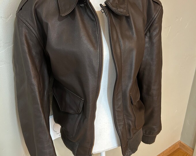 Cooper Goatskin Leather Jacket Made by Cooper Defense Contract Division ...
