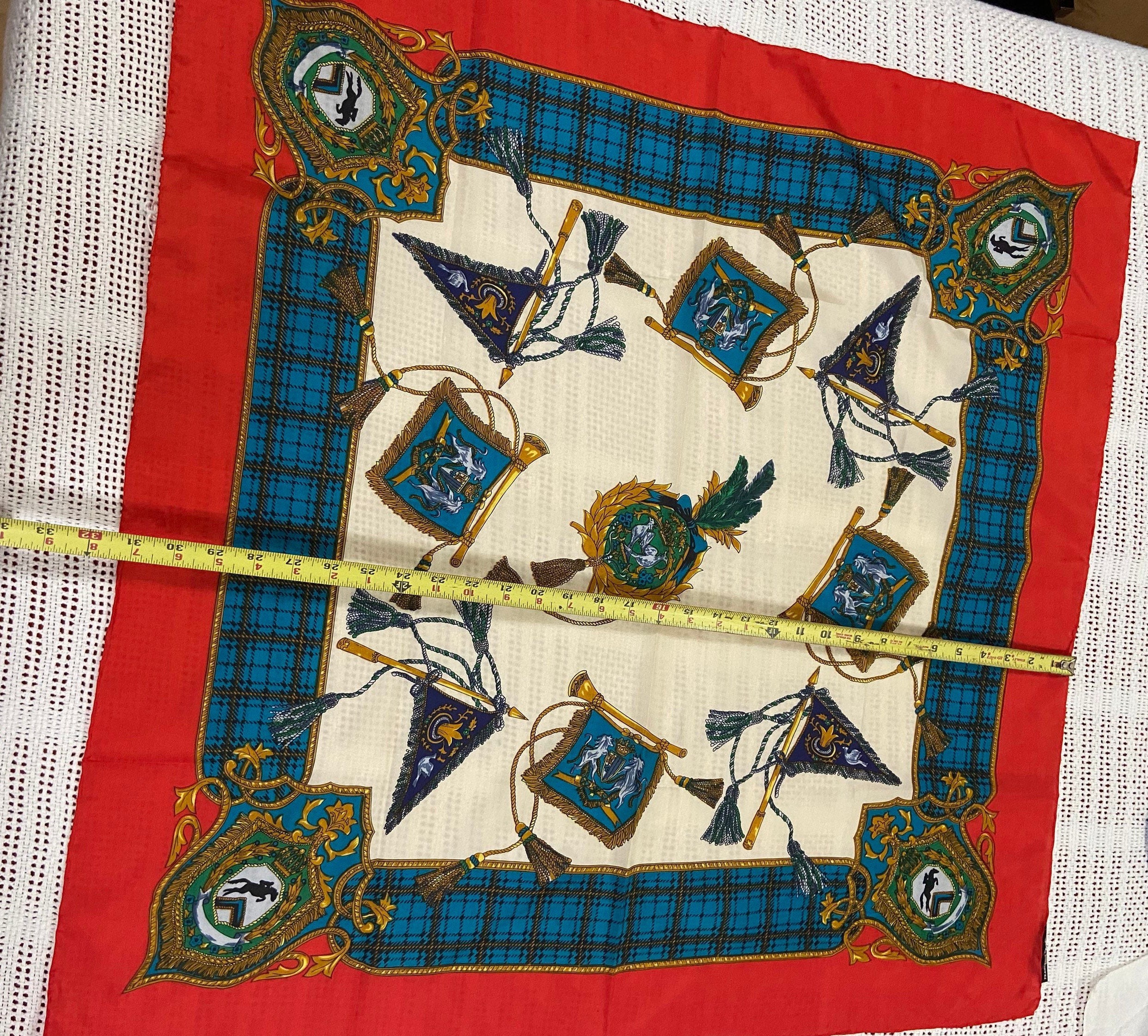 Beautiful Vintage Teal Red and Gold Hand Rolled Spanish Silk - Etsy