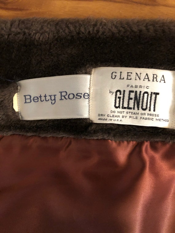 Betty Rose Swing brown faux fur coat by Glenoit size … - Gem