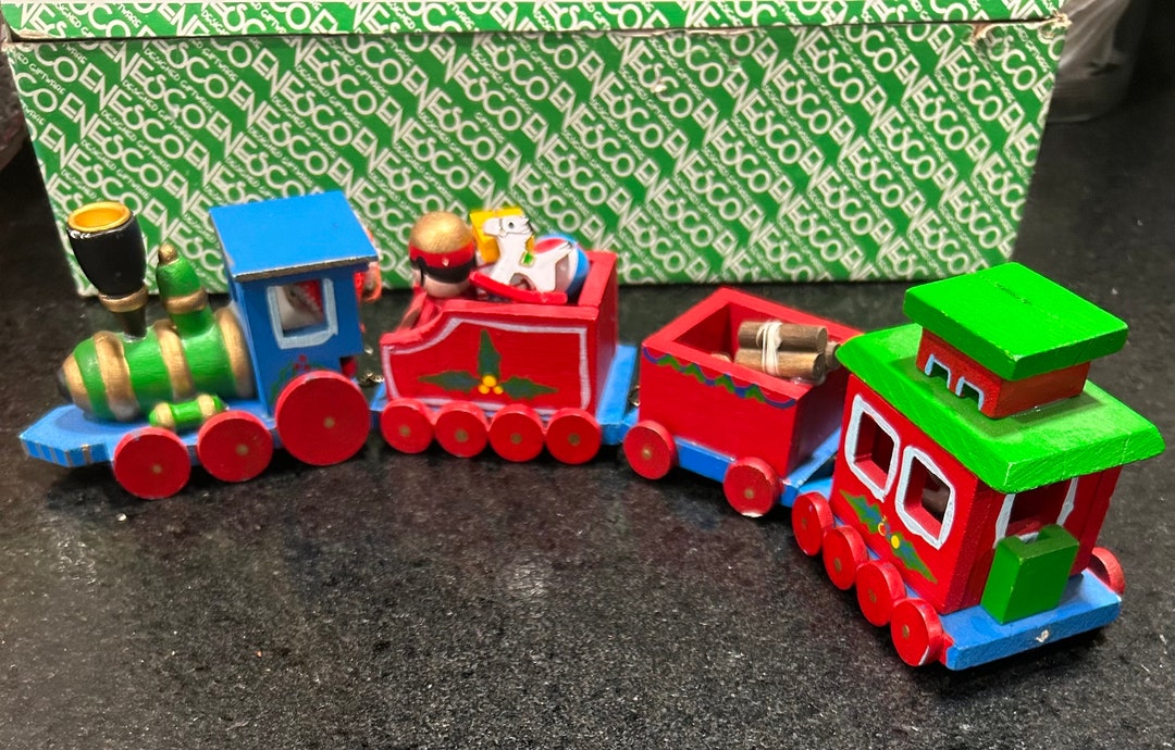 Enesco Vintage Wooden Train for the Christmas Decor! Adorable for the ...