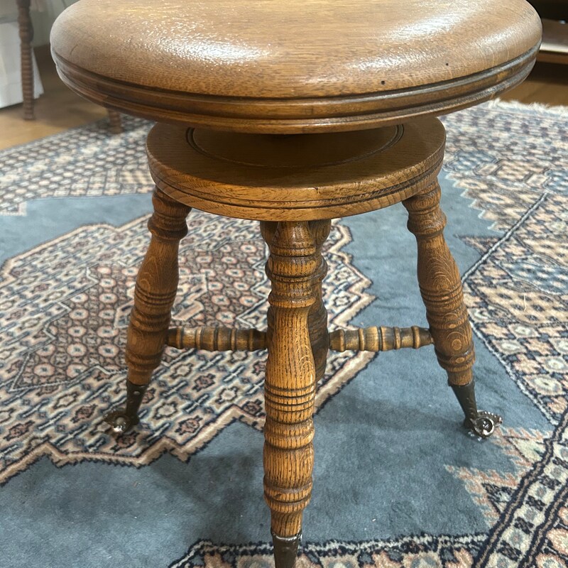 Antique Piano Stool - Etsy