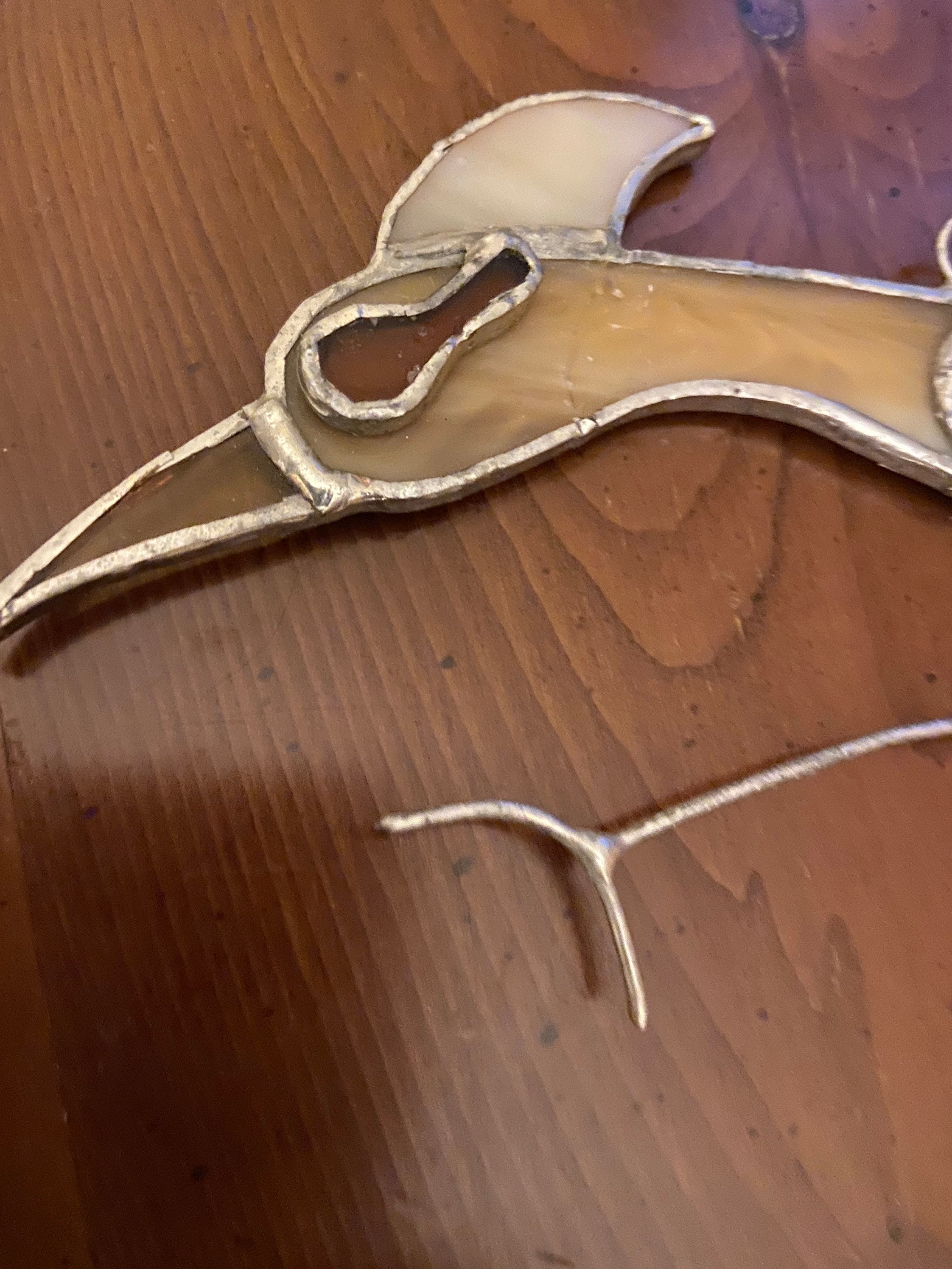 Road runner stained glass vintage suncatcher | Etsy