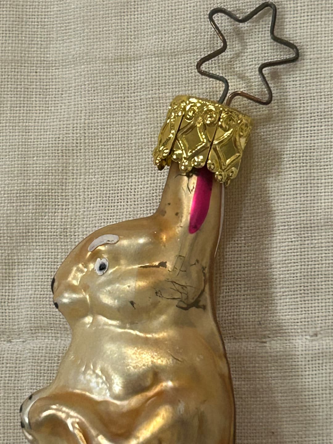 Inge Glas Very Old Rabbit Hand Blown Christmas Tree Ornament Made in ...