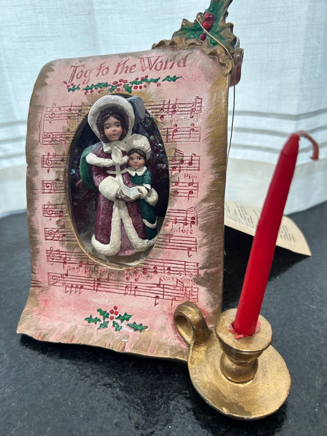 Vintage 1985 Judy Gomez Casa De Gomez Wind up Music Box With Candle ...