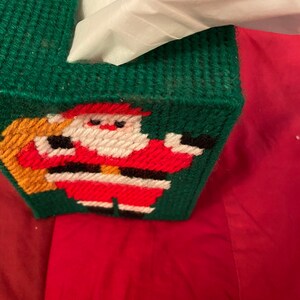 Jolly Santa Claus Handmade Tissue Box Cover - Etsy