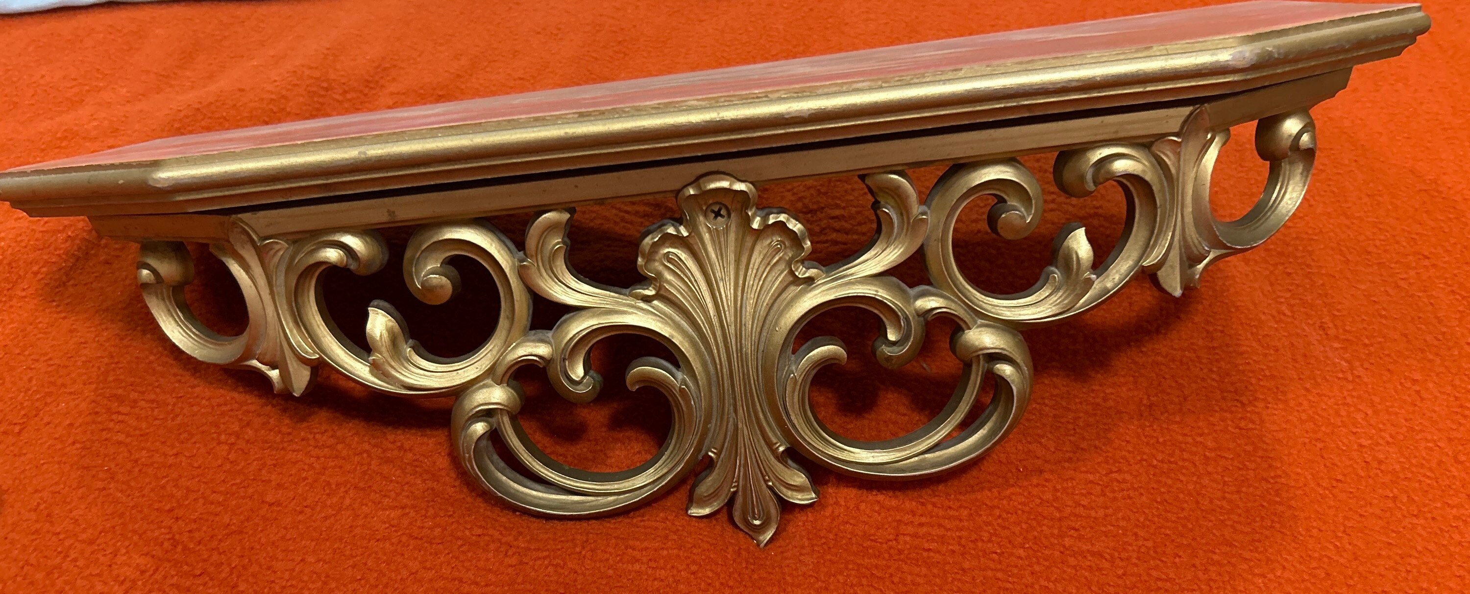 Old Syroco Large Shelf From 1963 the Front Ornate Portion is - Etsy