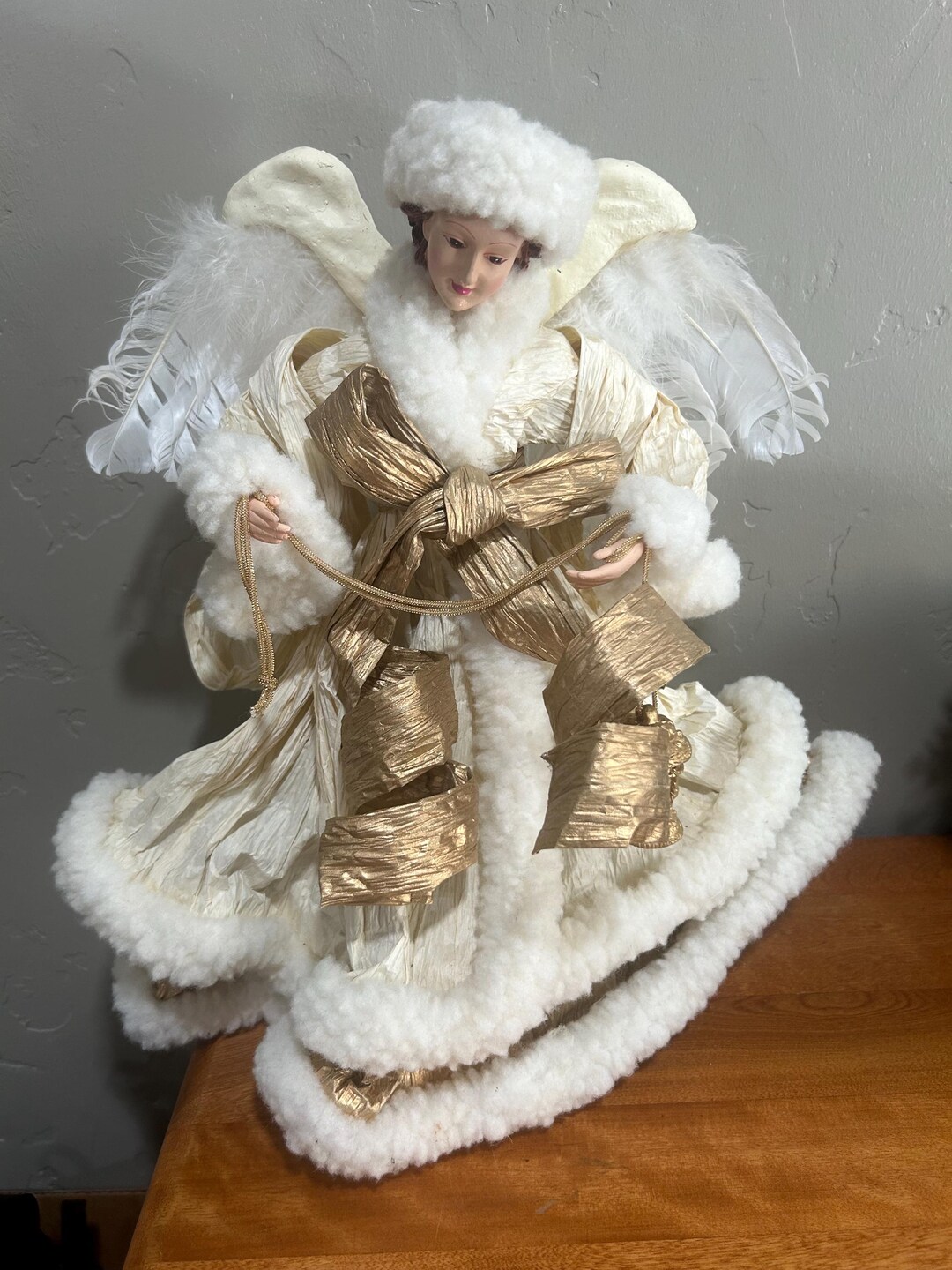 Vintage Victorian Angel Christmas Mantel Decor Made With Paper,fleece ...