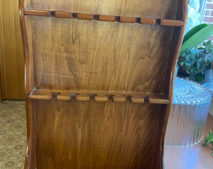 Collectable Spoon Display Wooden Rack. Has Ability to Display 12 Spoons ...