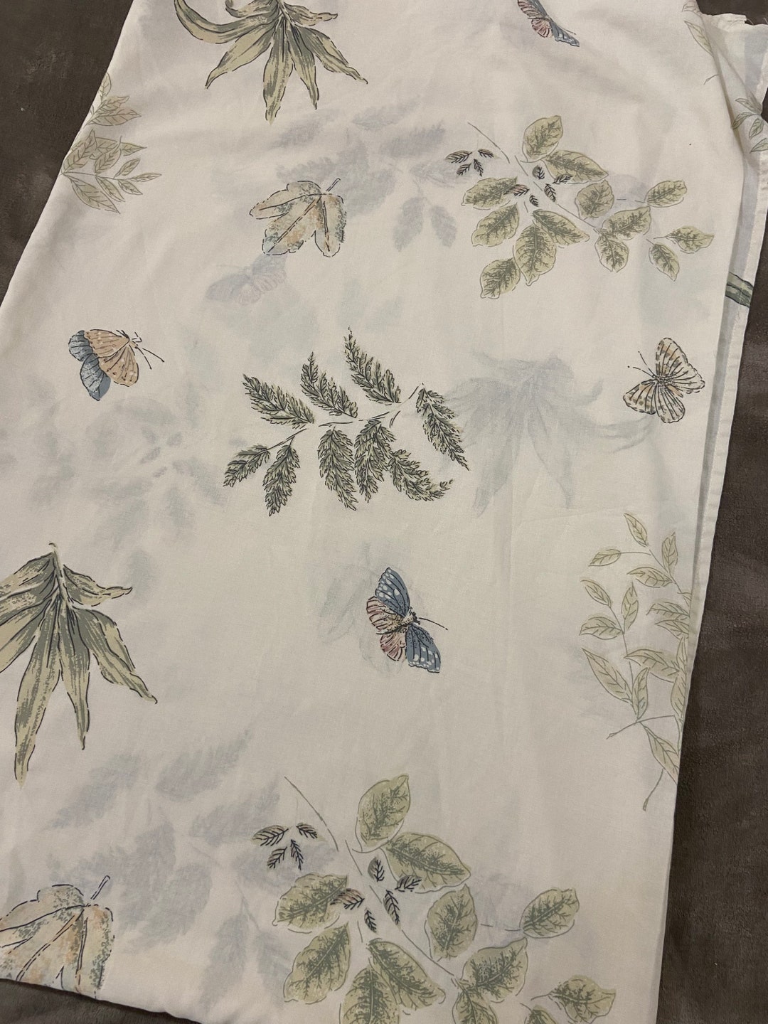 Springs Industries Full Size Vintage Flat Sheet Aprox 78”x93” With ...