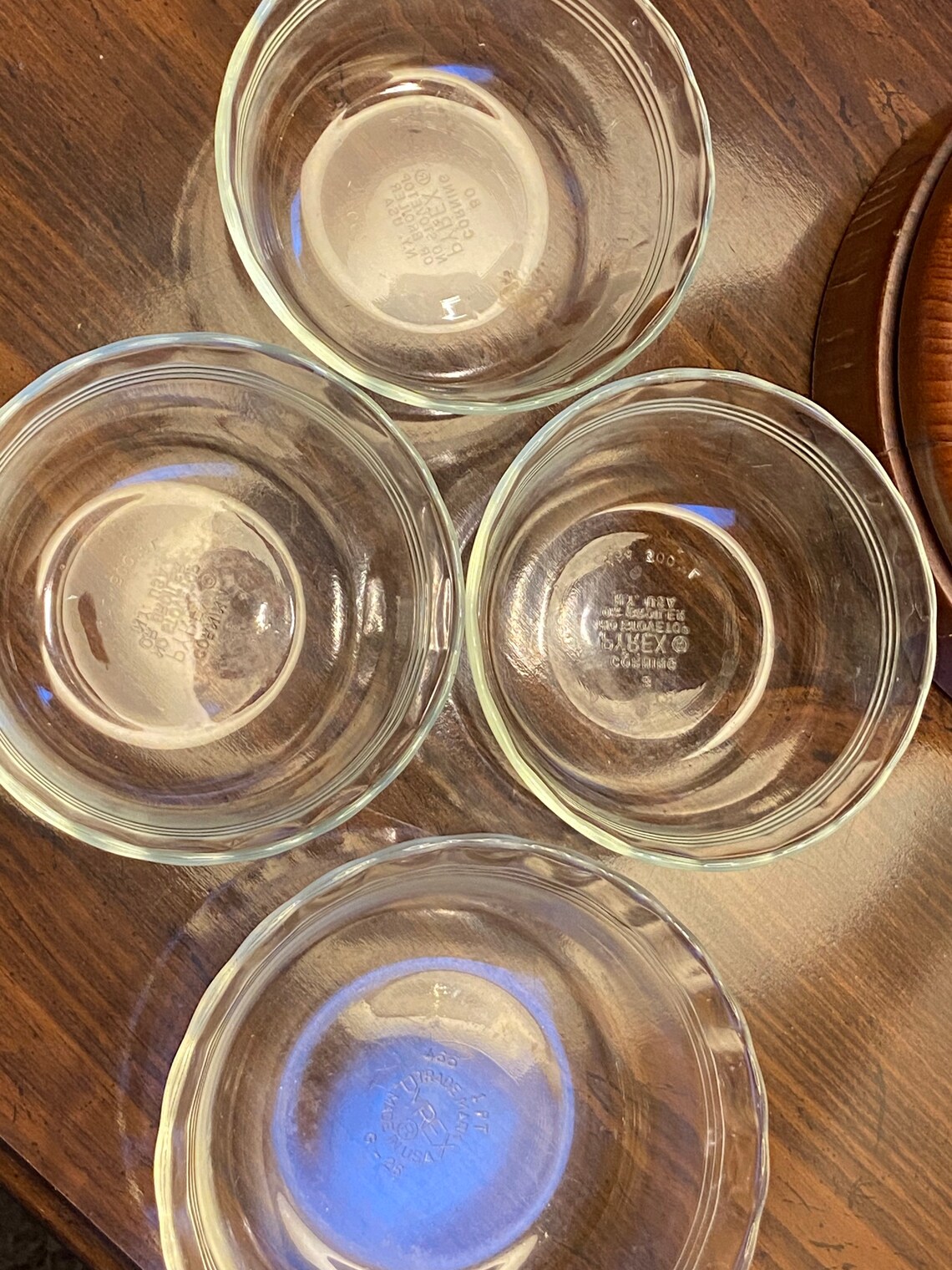 Pyrex Custard Dishes Clear With Scalloped Edges | Etsy