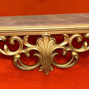 Old Syroco Large Shelf From 1963 the Front Ornate Portion is Plastic ...